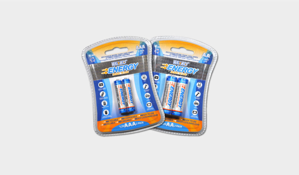 KEYKO / Energy Rechargeable Batteries – CreativeThinking